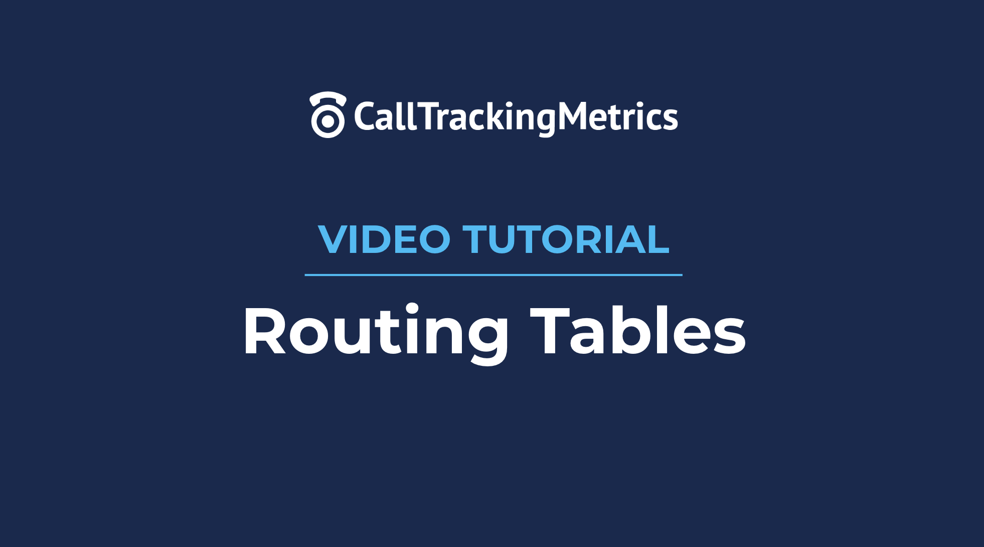 Routing Tables | CTM Training Center